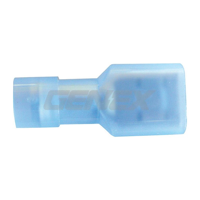 Insulated Female Blade Crimp Terminal - Transparent Blue (6.4mm), Box ...