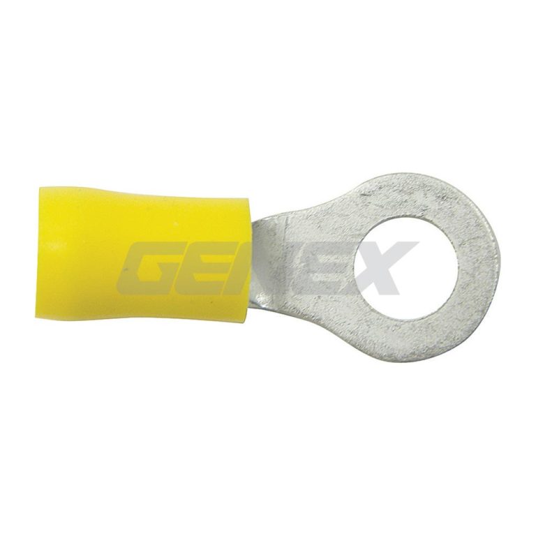 Insulated Eyelet Crimp Terminal - Yellow (6.3mm), Box of 100 - Genex ...